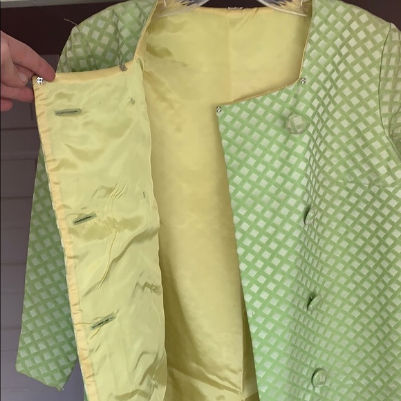 Jackets & Coats | Vintage Chartreuse And Yellow Coat | Poshmark